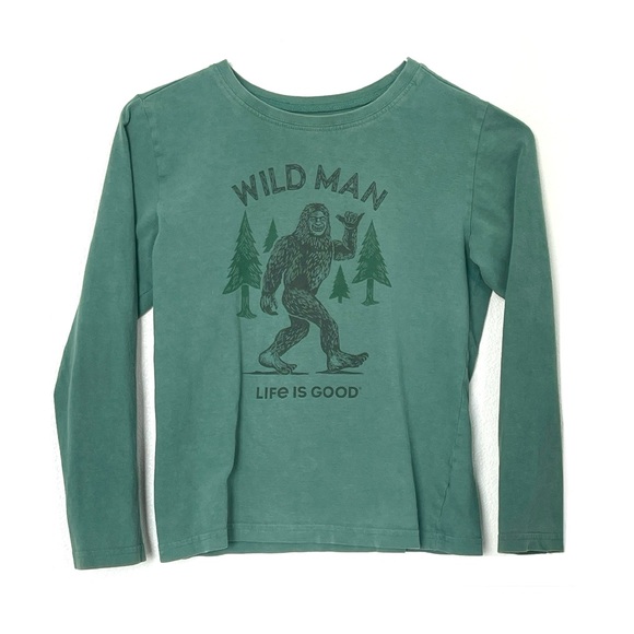 Life Is Good | Shirts & Tops | Life Is Good Big Foot Wild Man Boys Long ...
